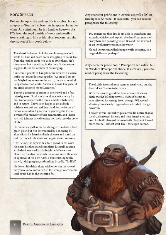 The Wolves of Langston Party 5e Module (PDF) – Obvious Mimic Press