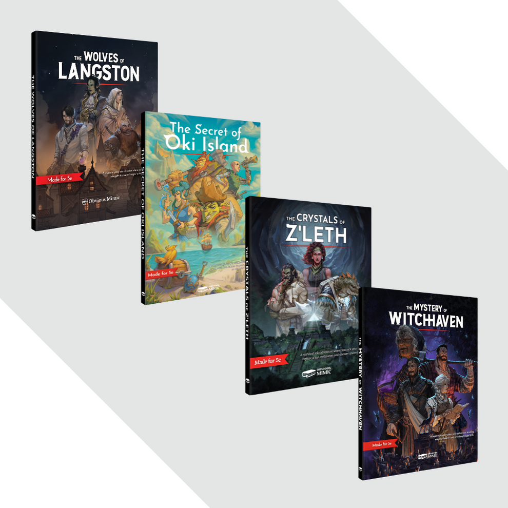 Level 1 to 5 Solo Adventure Premium Softcover Bundle – Obvious Mimic Press