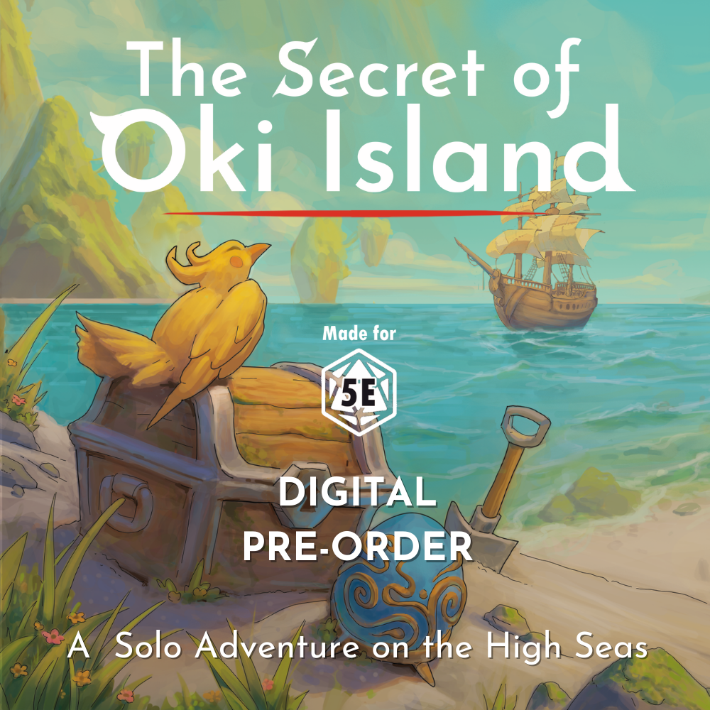 The Secret of Oki Island - A 5e Solo Adventure (PRE-ORDER) – Obvious Mimic Press
