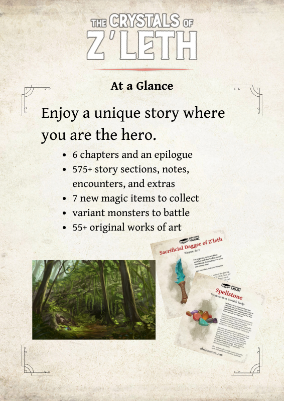 The Crystals of Z'leth - A 5e Survival Solo Adventure (PDF + Epub ...