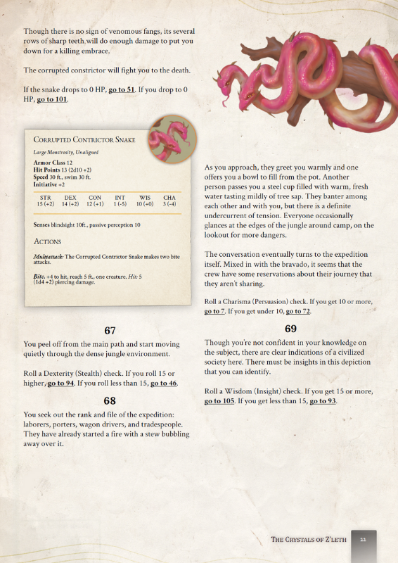 The Crystals of Z'leth - A 5e Survival Solo Adventure (Premium Softcov ...