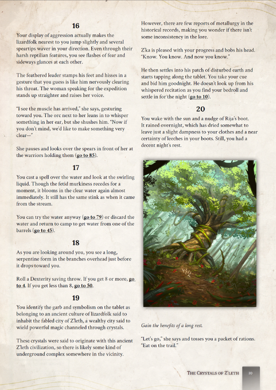 The Crystals of Z'leth - A 5e Survival Solo Adventure (Premium Softcov ...