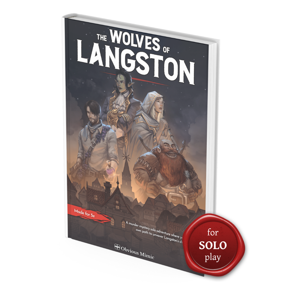 The Wolves of Langston Solo 5e Adventure (Collectible Hardcover ...
