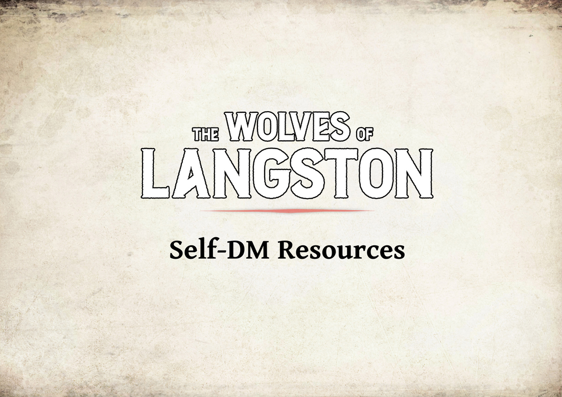 The Wolves of Langston - Self-DM Pack (Optional) – Obvious Mimic Press